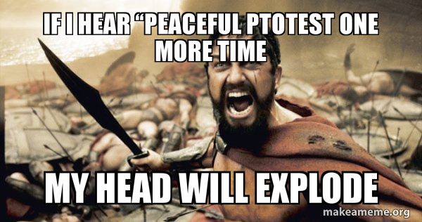 If I hear â€œPeaceful Ptotest one more time My head will explode - The ...
