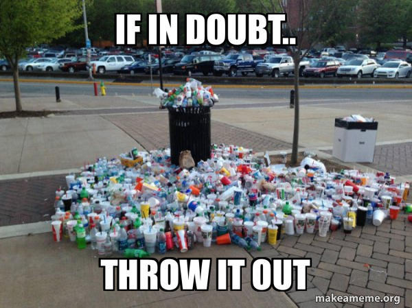 if in doubt.. throw it out - Canadian Football Fans meme Meme Generator