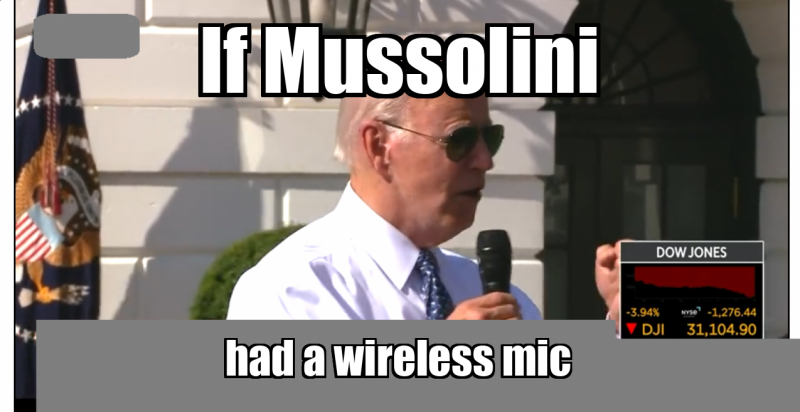 If Mussolini had a wireless mic Meme Generator