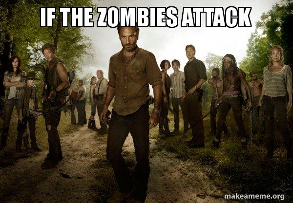 If the Zombies attack - Walking Dead Meme Generator