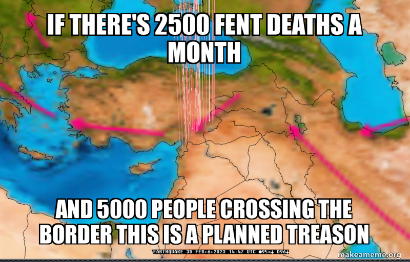 IF THERE'S 2500 FENT DEATHS A MONTH AND 5000 PEOPLE CROSSING THE BORDER ...