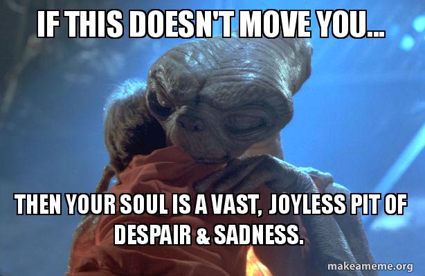 IF THIS DOESN'T MOVE YOU... THEN YOUR SOUL IS A VAST, JOYLESS PIT OF ...