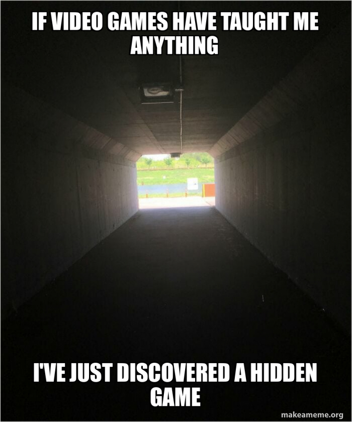 If video games have taught me anything I've just discovered a hidden ...