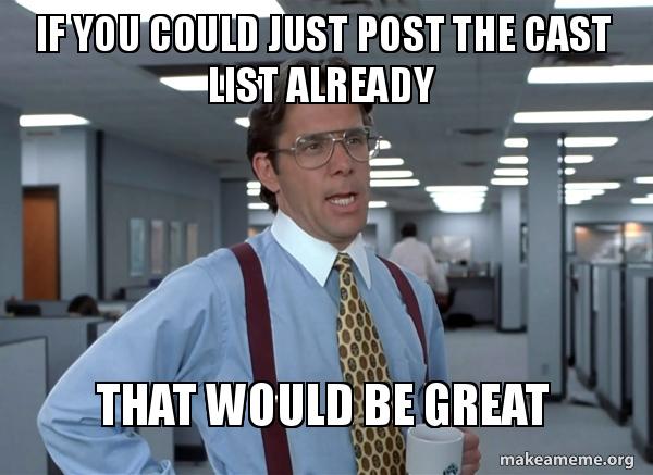 Cast List Memes Cast List, Saturday Sunday… And Monday (1998)