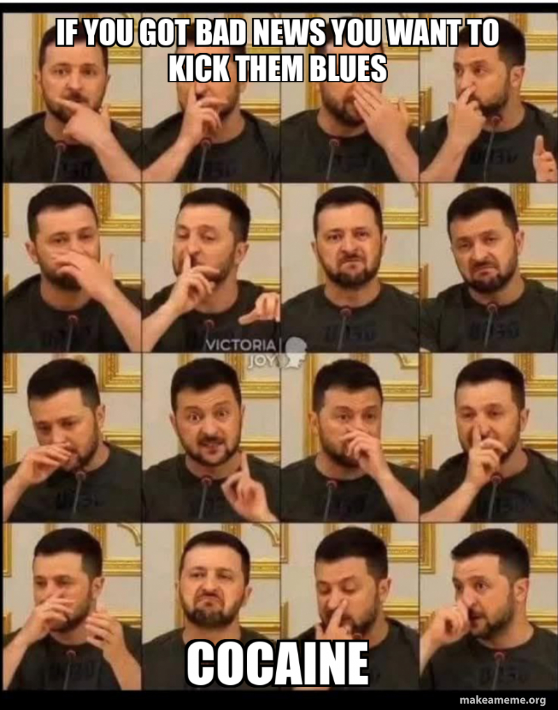 If you got bad news you want to kick them blues Cocaine Meme Generator