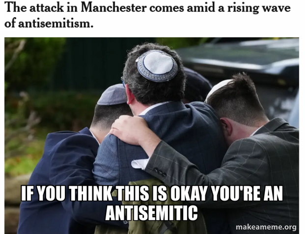 if you think this is okay you're an antisemitic Meme Generator