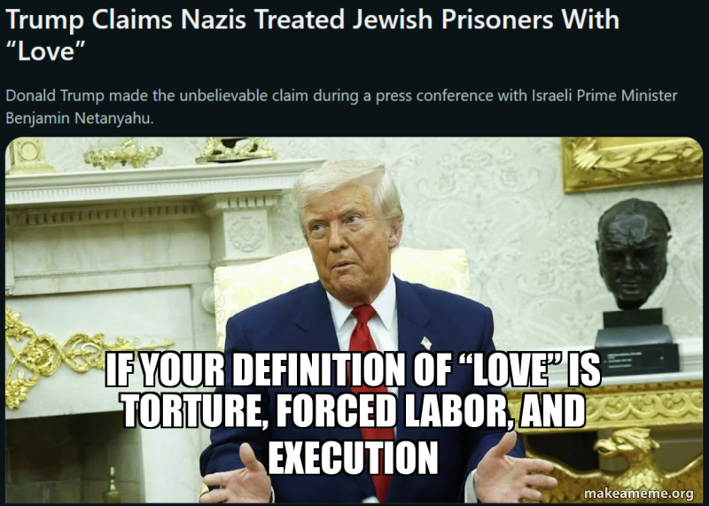 If your definition of “love” is torture, forced labor, and execution ...