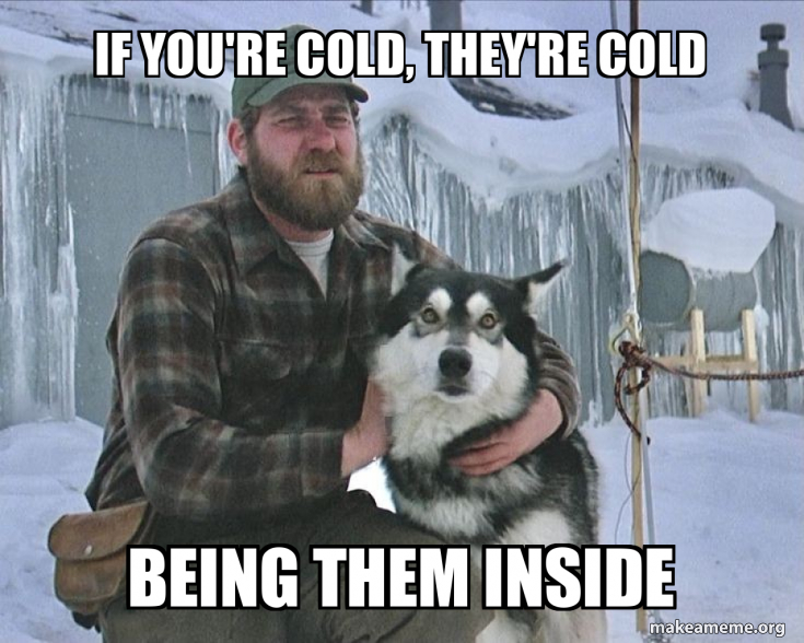 If you're cold, they're cold Being them inside Meme Generator