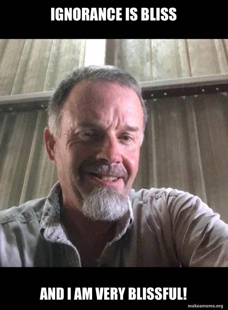 Ignorance is bliss And I am very blissful! Meme Generator