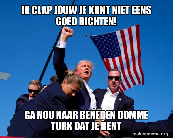 ik clap jouw je kunt niet eens goed richten! ga nou naar beneden domme ...