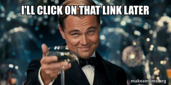 I'll click on that link later - Great Gatsby Reaction - Leonardo ...
