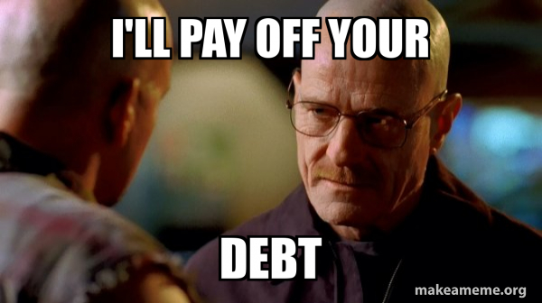 Bad Debt Memes Folks' Faces On Receiving Compensation For; Every Bad