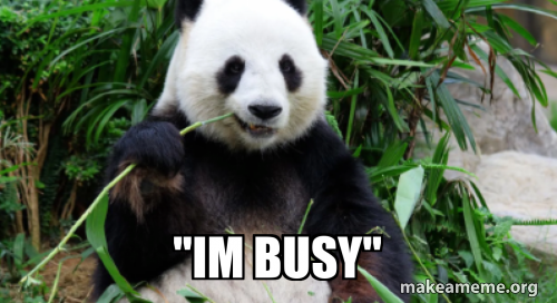 "im busy" Meme Generator