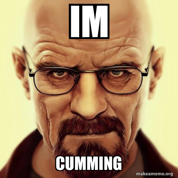 IM CUMMING - Walter White Breaking Bad Meme Generator