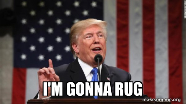 I'm gonna rug - Donald Trump Meme Generator