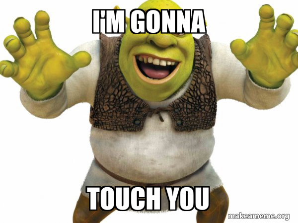 I'm gonna Touch you - Shrek Meme Generator
