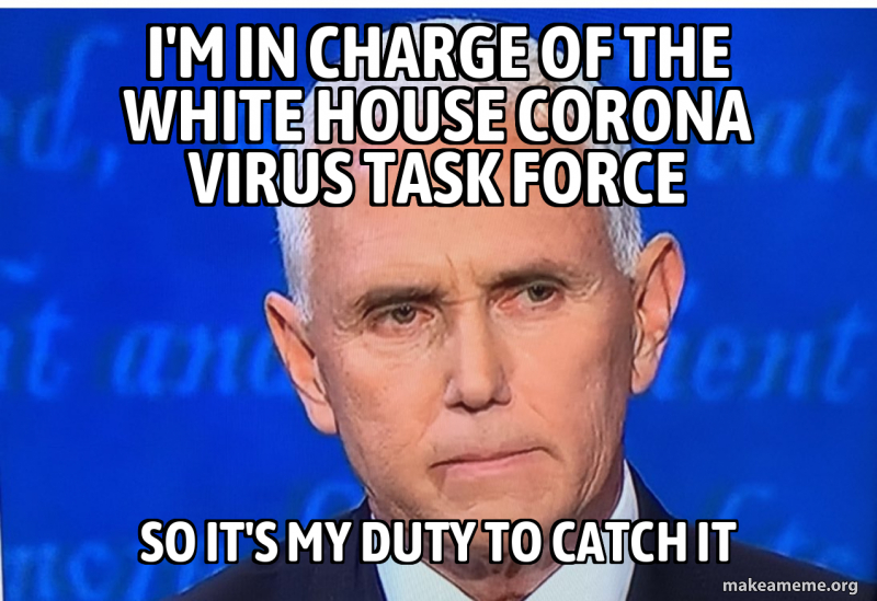 I'm in charge of the White house corona virus task force so it's my ...