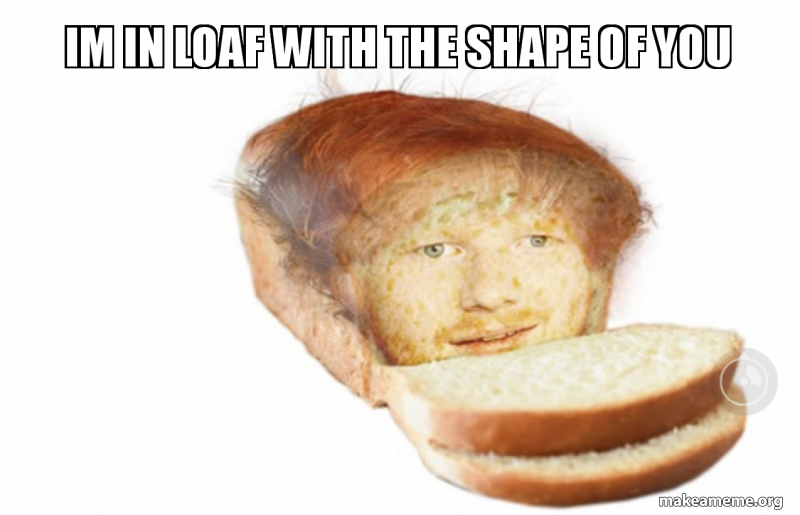 Im in loaf with the shape of You Meme Generator