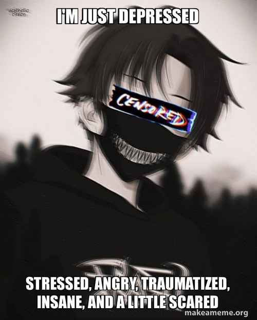 I'm just depressed Stressed, Angry, Traumatized, insane, and a little ...