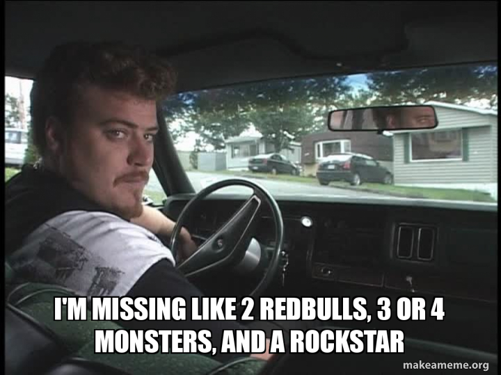I'm missing like 2 redbulls, 3 or 4 monsters, and a rockstar - Missing ...