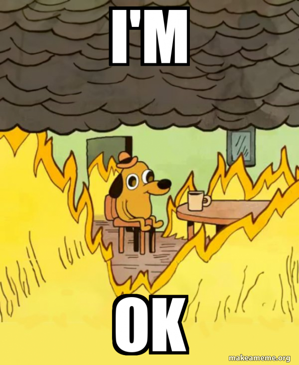 I'm ok - This Is Fine Meme Generator