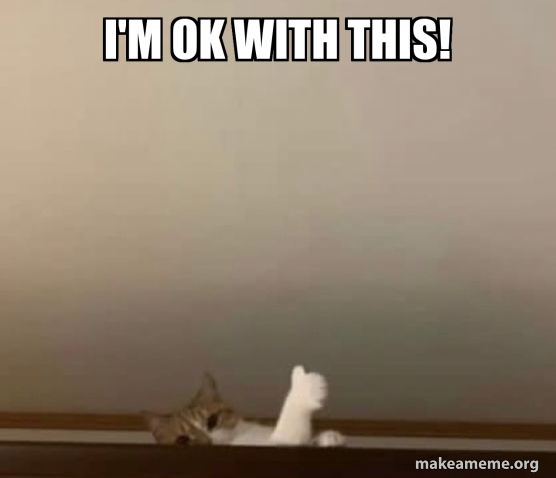 I'm OK with this! Meme Generator