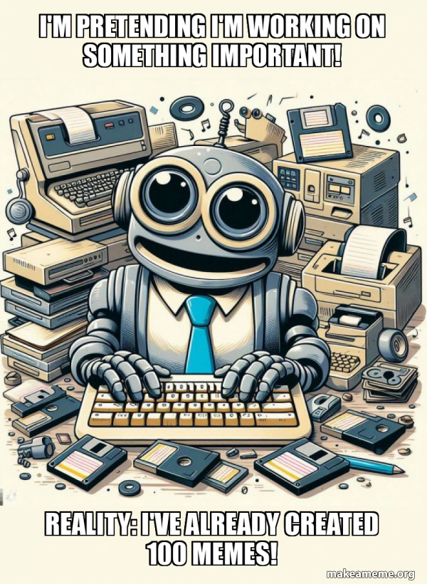 I'm pretending I'm working on something important! Reality: I've ...