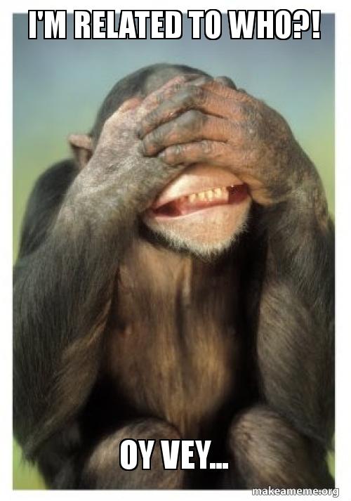 I'm Related to WHO?! Oy vey... Meme Generator