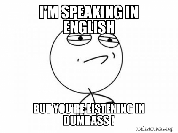 English Listening Memes