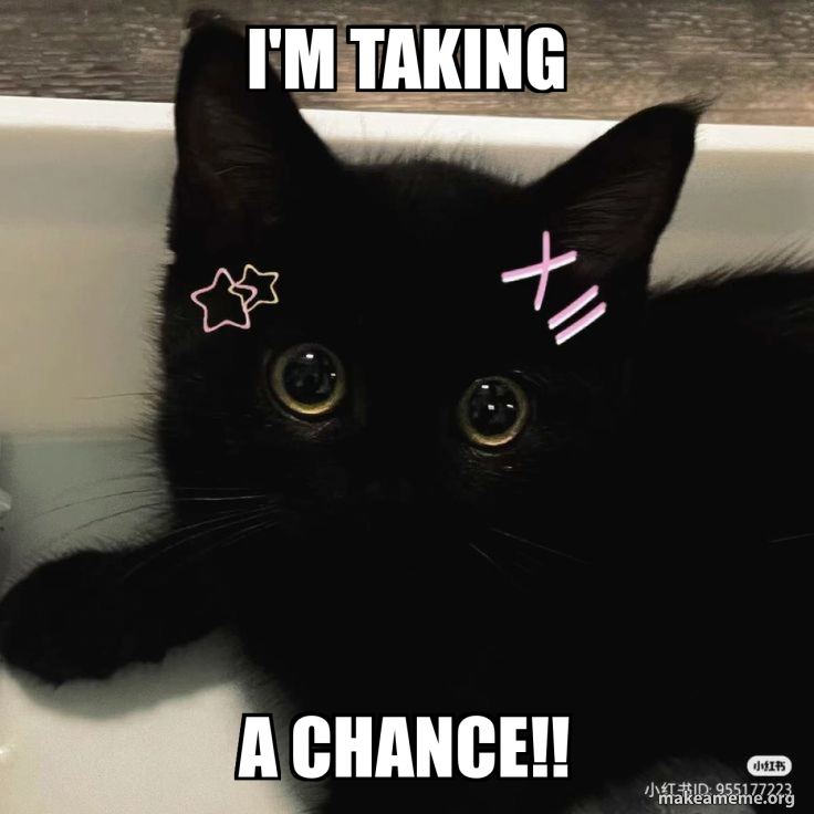 I'm taking a chance!! Meme Generator