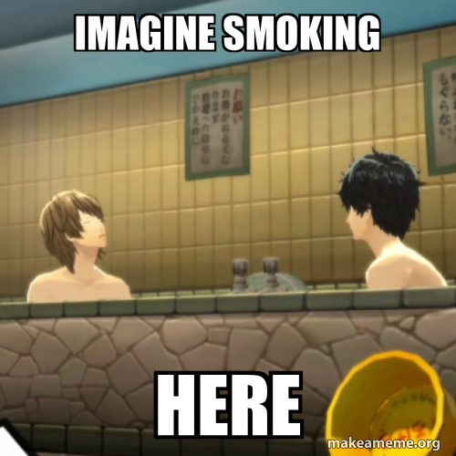 imagine smoking here Meme Generator