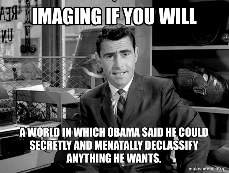 Imaging if you will A world in which obama said he could secretly and ...