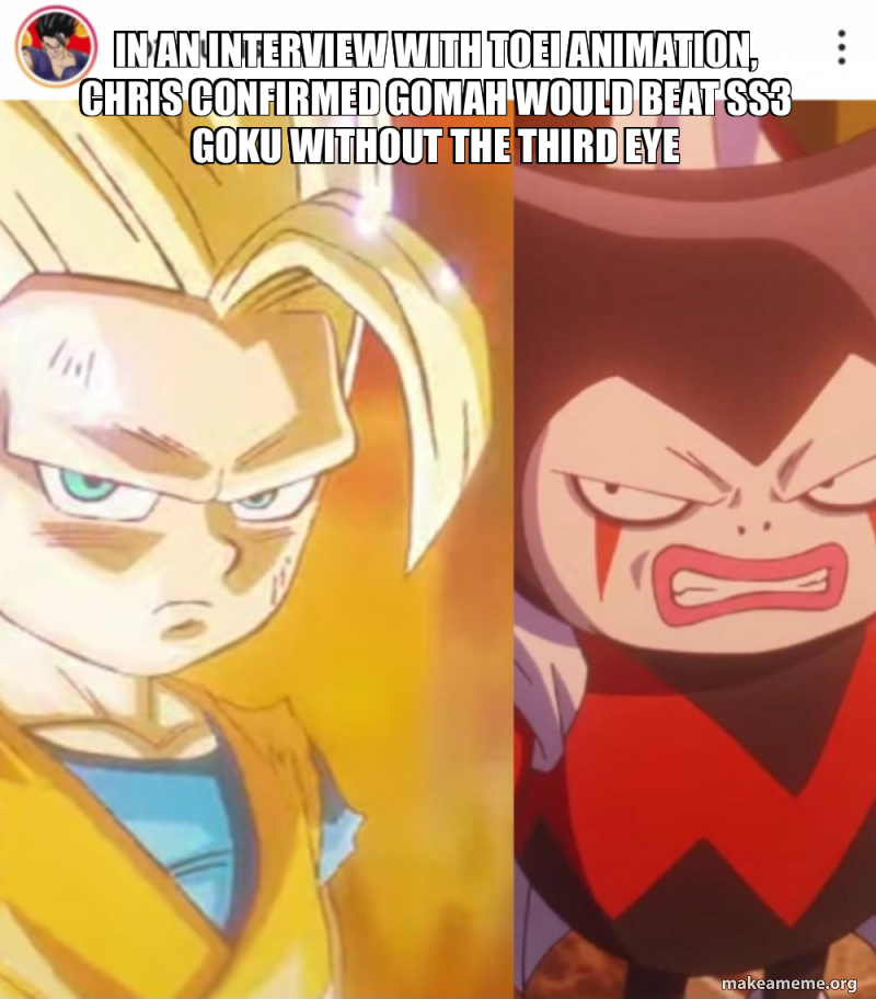 In an interview with toei animation, chris confirmed gomah would beat ...