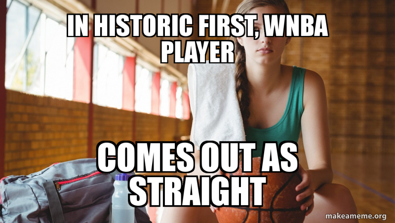 In Historic First, WNBA Player Comes Out As Straight Meme Generator
