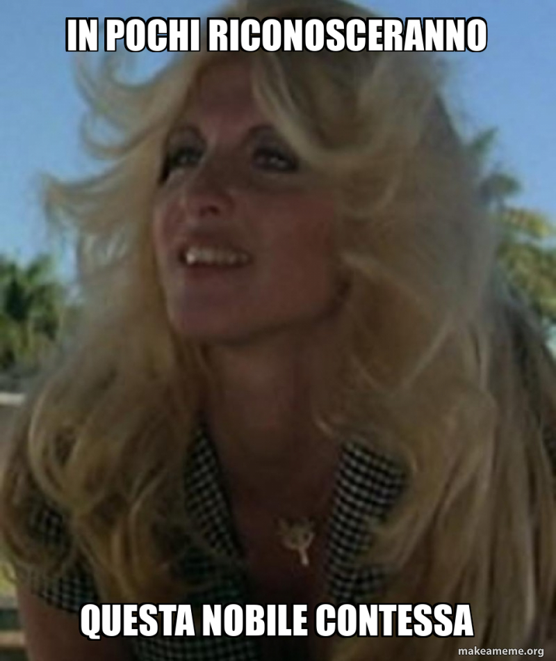 In pochi riconosceranno Questa nobile contessa Meme Generator