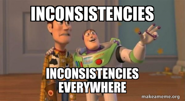 inconsistencies inconsistencies everywhere - Buzz and Woody (Toy Story ...