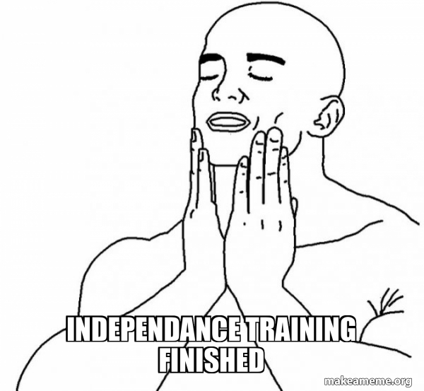 independance training finished - Feels Good Meme Generator