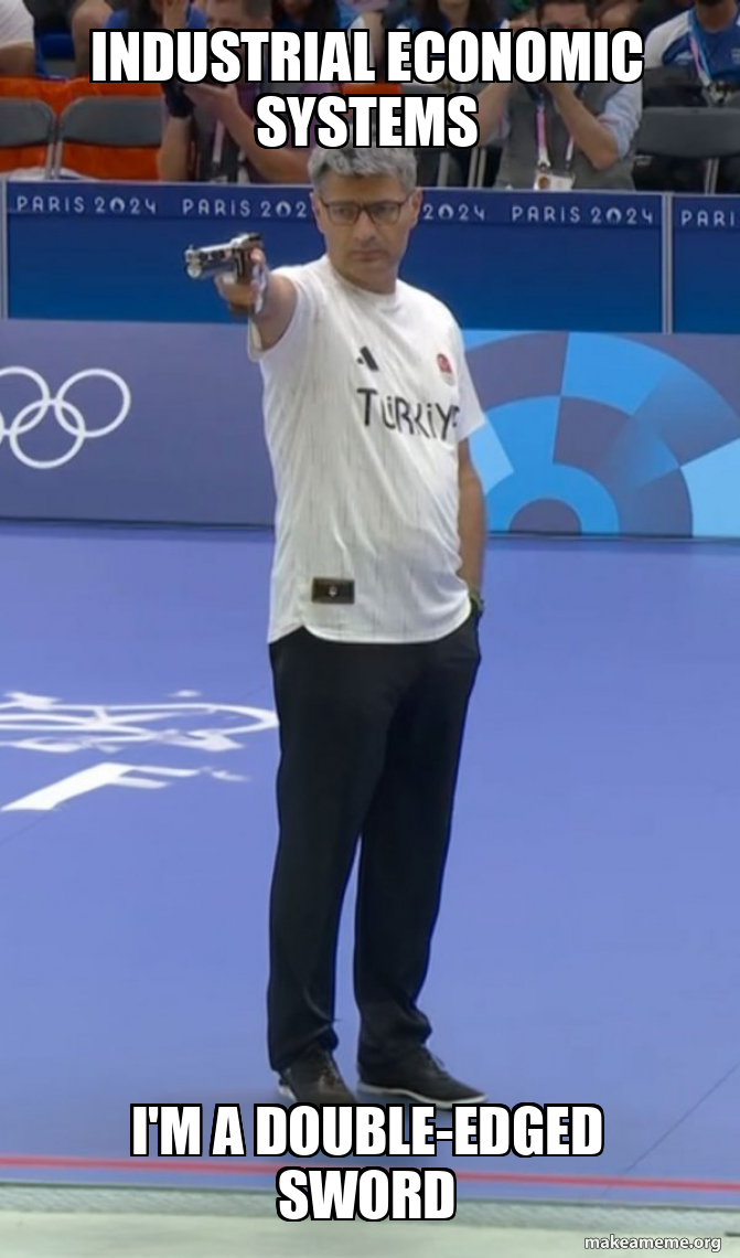 INDUSTRIAL ECONOMIC SYSTEMS I'm a double-edged sword - Yusuf Dikec Meme ...