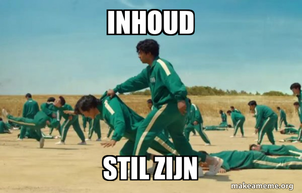 inhoud stil zijn - Squid Game Ali Holding Seong Meme Generator