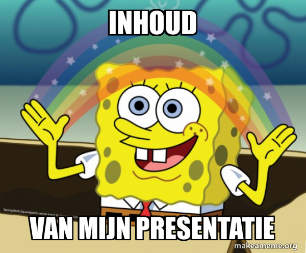 inhoud van mijn presentatie - Rainbow SpongeBob Meme Generator