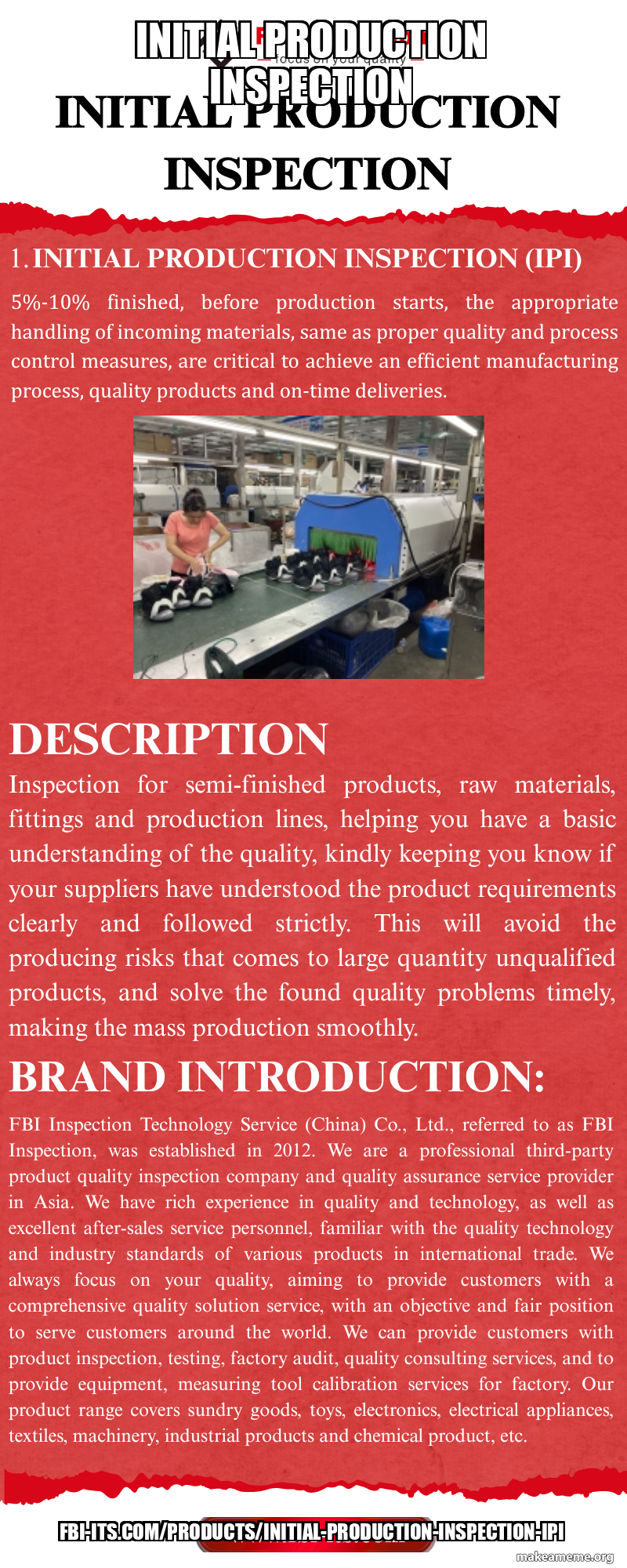 initial production inspection fbi-its.com/products/initial-production ...