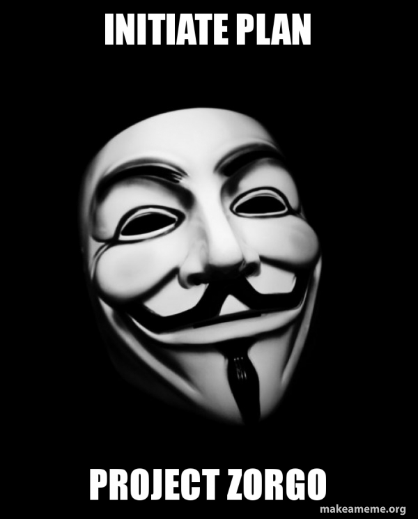 initiate plan PROJECT ZORGO - Anonymous Meme Generator