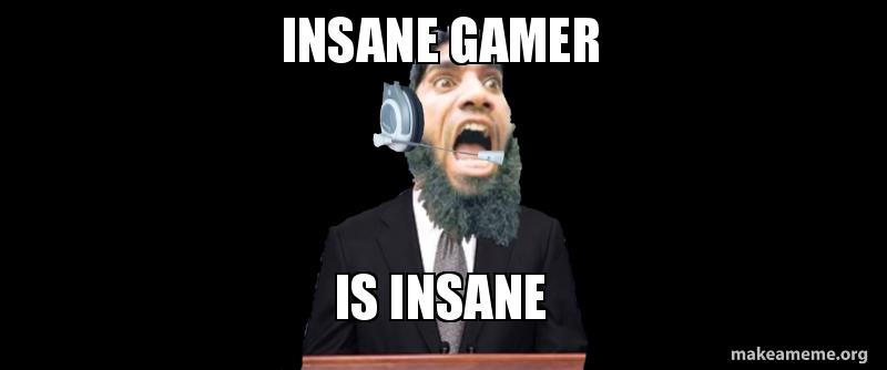 Insane Gamer Is Insane - Insane Gamer Meme Generator
