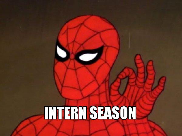 intern season - Spiderman - Care factor Zero Meme Generator