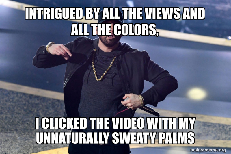 Intrigued by all the views and all the colors, I clicked the video with ...