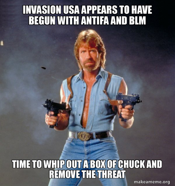 Invasion USA appears to have begun with Antifa and blm Time to whip out ...