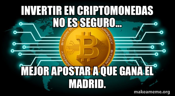 INVERTIR EN CRIPTOMONEDAS NO ES SEGURO... MEJOR APOSTAR A QUE GANA EL ...