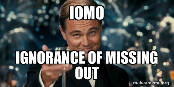 IOMO Ignorance Of Missing Out - Great Gatsby Reaction - Leonardo ...