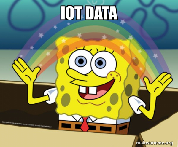 iot Data - Rainbow SpongeBob Meme Generator