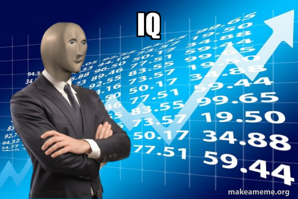 IQ - Stonks Only Go Up Meme Generator